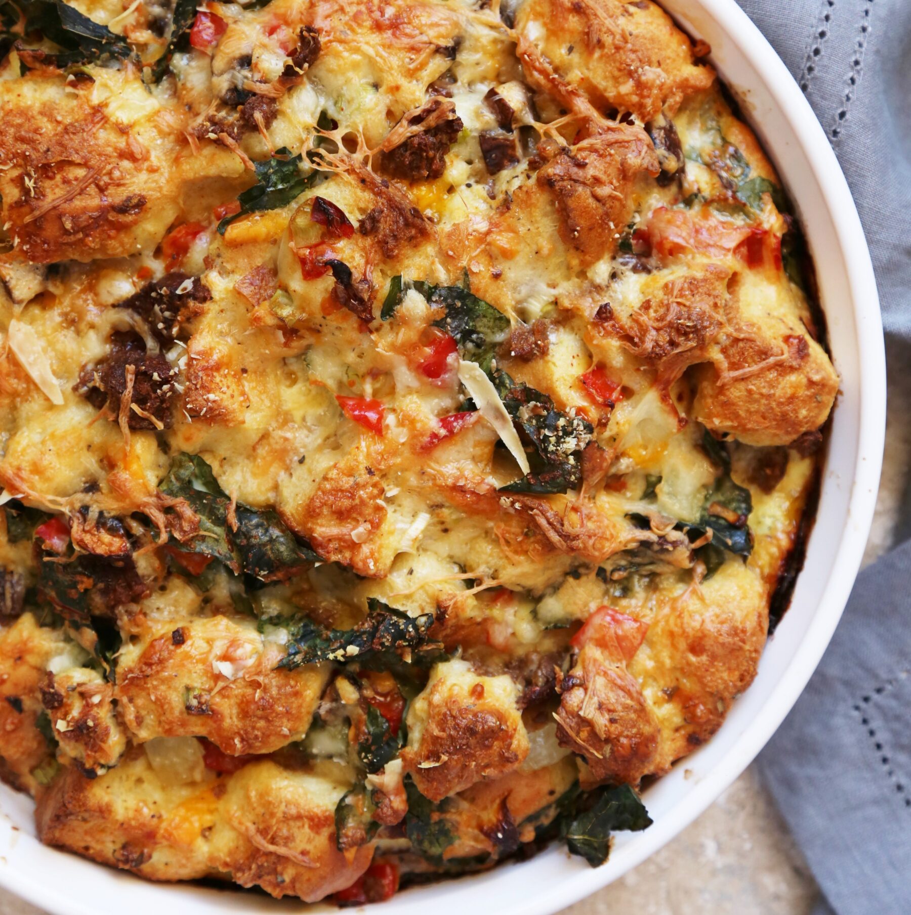 Vegetable Breakfast Strata Recipe